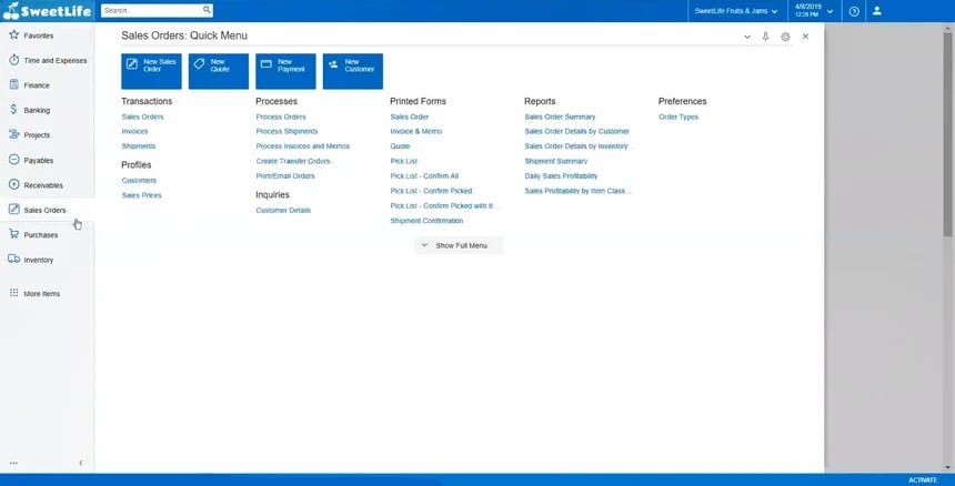 Sales Orders in Acumatica: An Intro